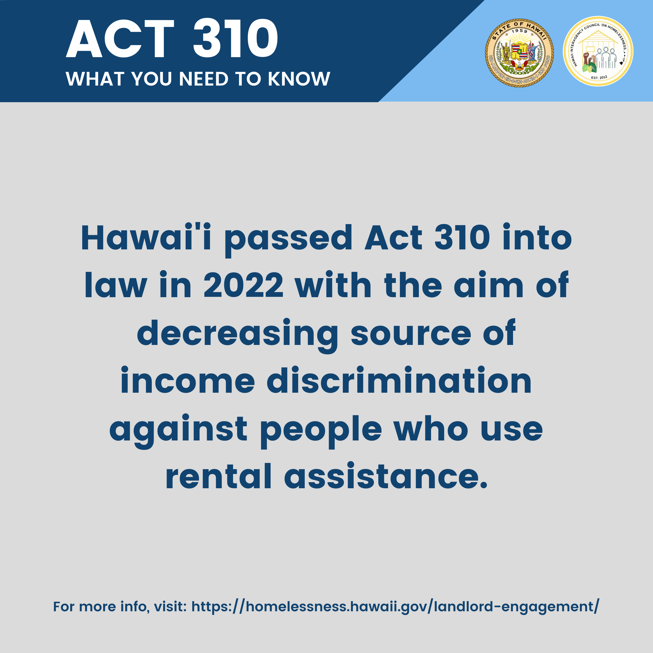 Statewide Office On Homelessness And Housing Solutions OHHS ACT 310