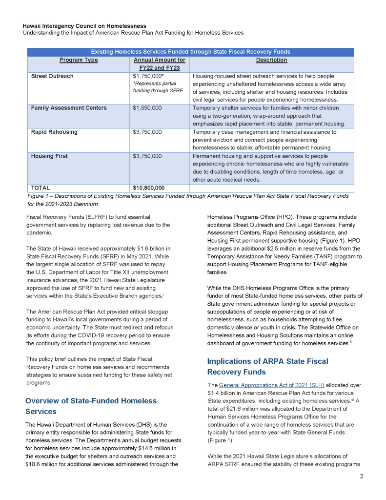 Statewide Office on Homelessness and Housing Solutions (SOHHS) | Policy ...